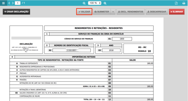 Como preencher o MODELO 10 no TOConline - TOConline