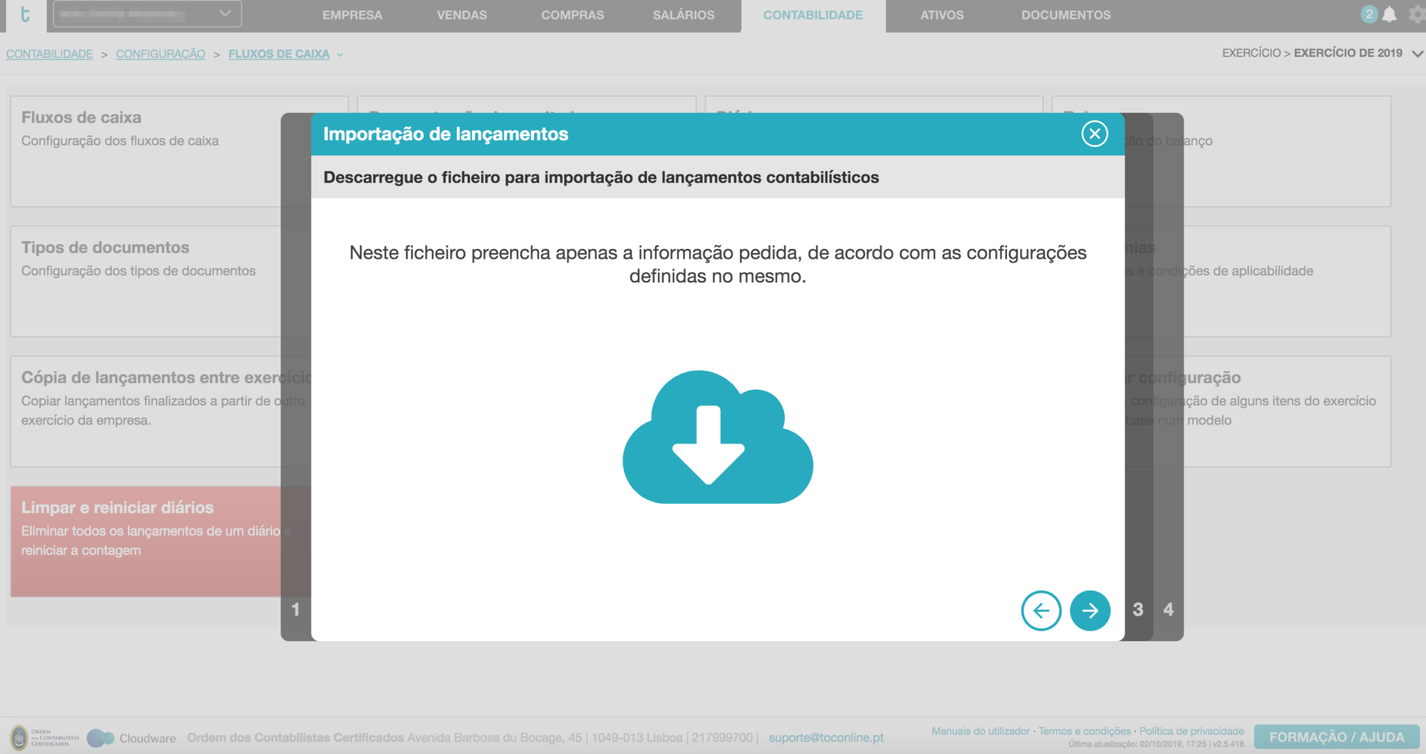 Nova funcionalidade: Importar registos contabilísticos a partir do ficheiro Excel - TOConline