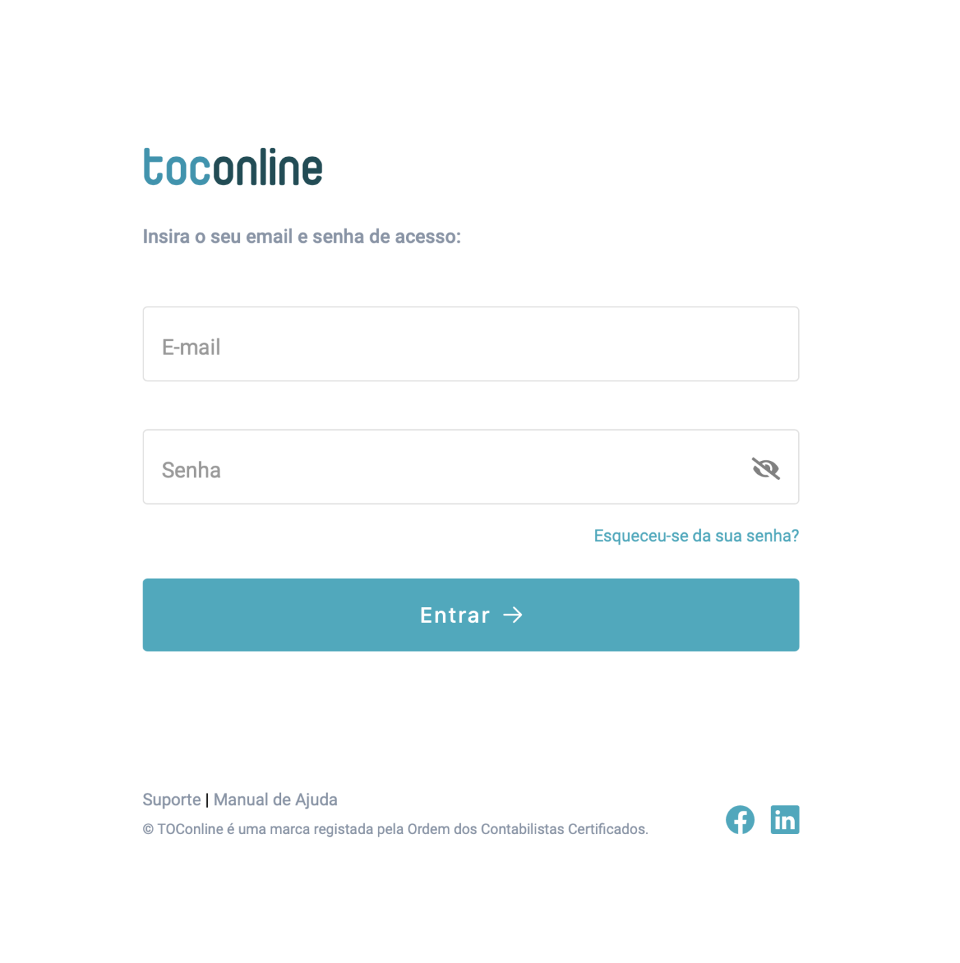 Uma nova página de login para comunicar melhor com os utilizadores ...